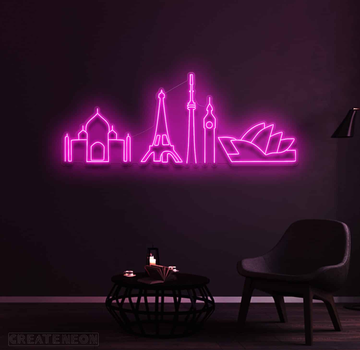 Get City Skyline Neon Sign - SHOP Neon Light CreateNeon.Com.Au
