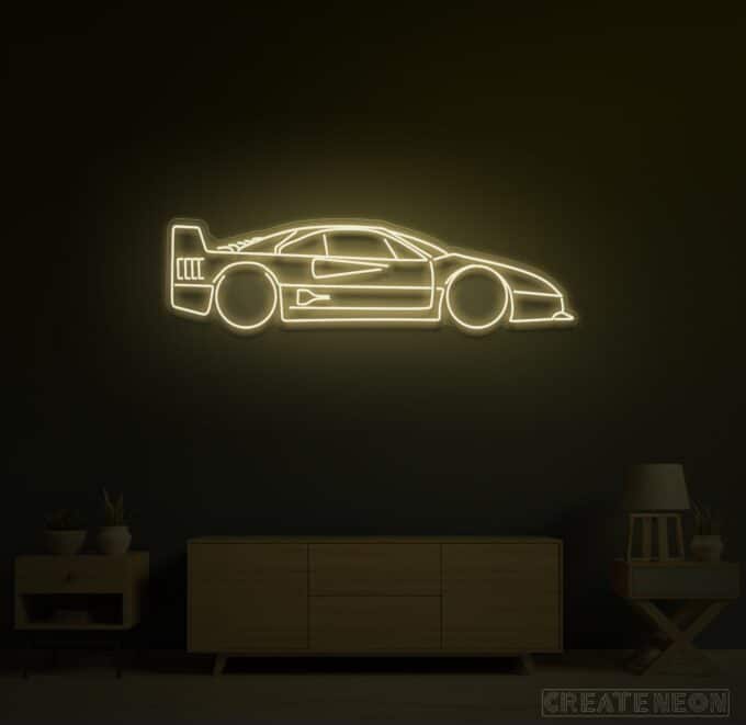 Buy Ferrari F40 Neon Sign - CreateNeon.Com.Au