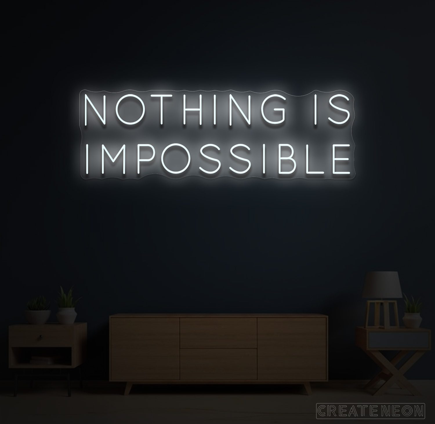 Shop Nothing is impossible Neon Sign - CreateNeon.Com.Au
