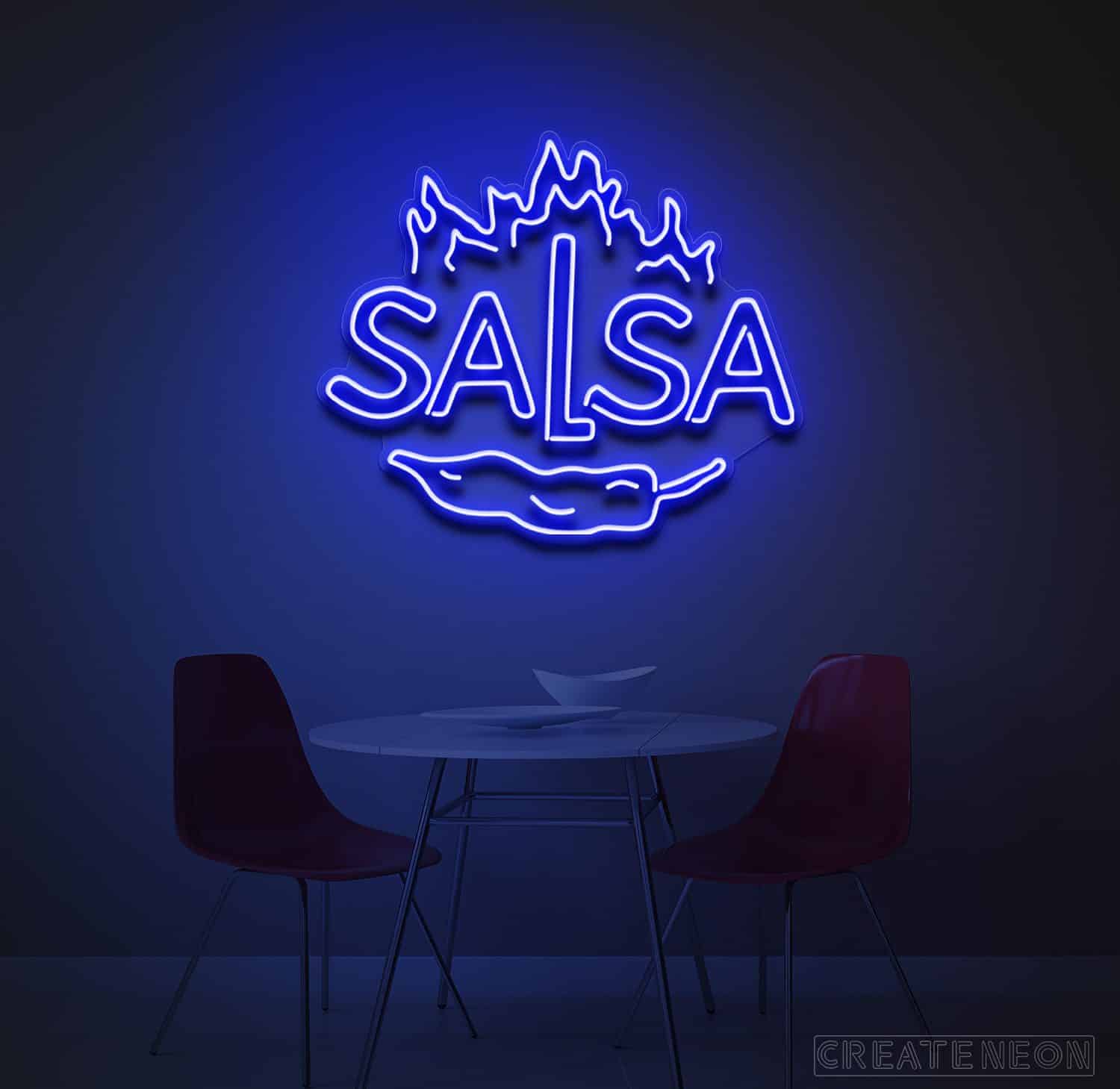Salsa Neon Sign - The Best Neon Light Signs for Wall Art